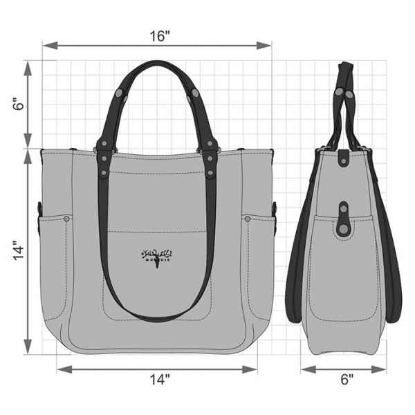 ADJUSTABLE TOTE BAG - Natural